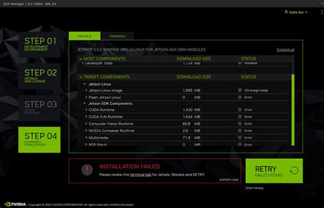 Flash Failure On Jetson Orin GB Dev Kit Using Jetpack Jetson AGX Orin NVIDIA