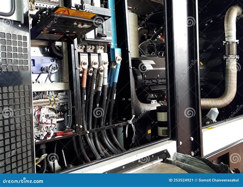 Emergency Diesel Generator Marine Engine Safety Equipment Royalty Free Stock Image