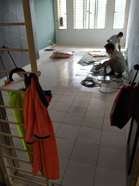 Tiles Hacking Cement Plastering Floor Gallery Malaysia