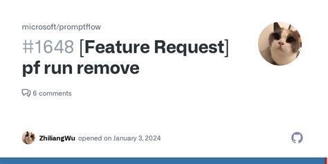 Feature Request Pf Run Remove · Issue 1648 · Microsoftpromptflow