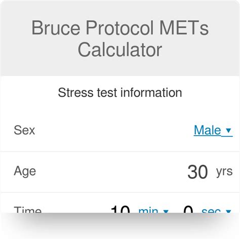Printable Modified Bruce Protocol Chart Free Printable Charts