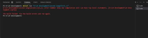 error cs8802 vs code ide c