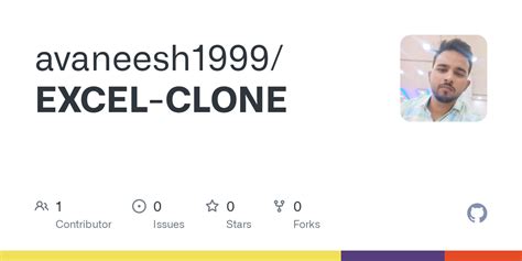 GitHub Avaneesh EXCEL CLONE