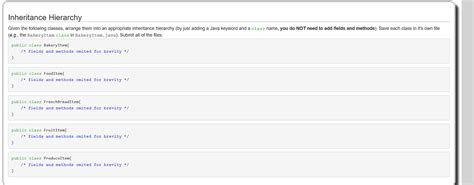 Answered Inheritance Hierarchy Given The Bartleby