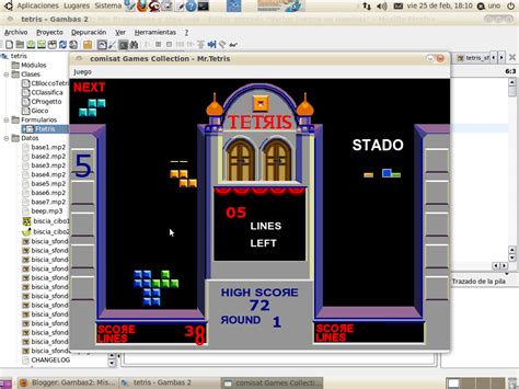 gambas mis programas y el softwarelibre varios juegos en gambas tetris