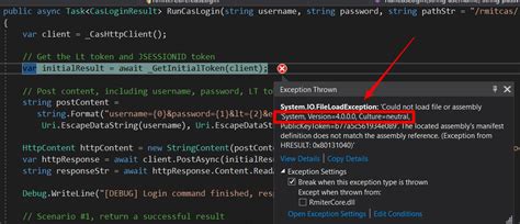 Net C Pcluwp Failed To Load System Assembly Stack Overflow