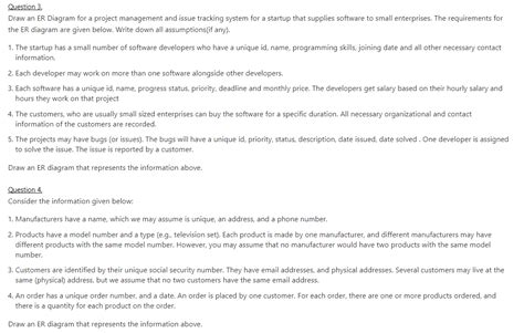 Solved Question 1 А R B Given the ER diagram above which of Chegg com