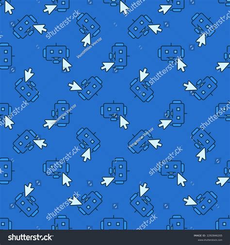 Chatbot Mouse Cursor Vector Concept Blue Stock Vector Royalty Free
