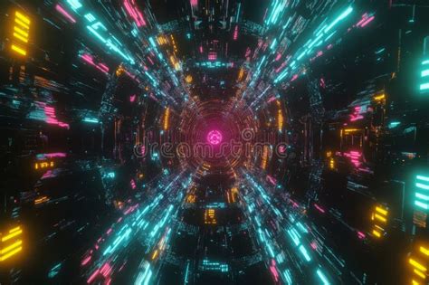 A Swirling Mass Of Cybernetic Energy Forming An Intricate Ai Driven