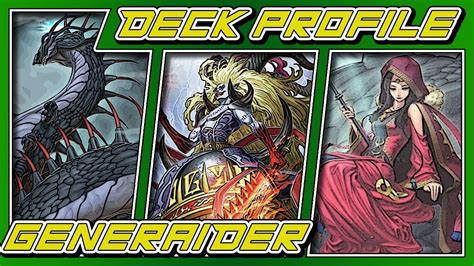 Yu Gi Oh Tcg Generaider Deck Profile MarÇo 2023 Youtube