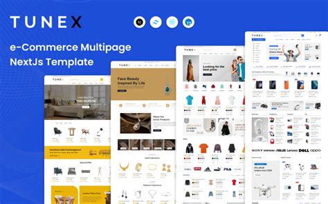 tunex multipurpose ecommerce react nextjs template