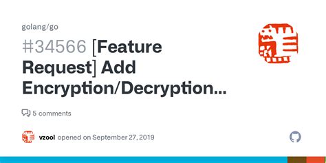 Feature Request Add Encryption Decryption To ECDSA ED25519 Issue 34566 Golang Go GitHub