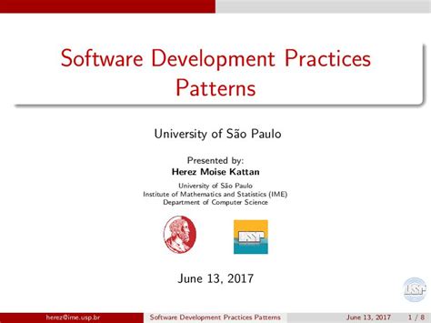 Software Development Practices Patterns Speaker Deck