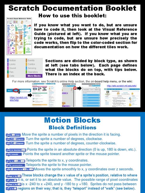 scratch doc booklet pdf speed scratch programming language