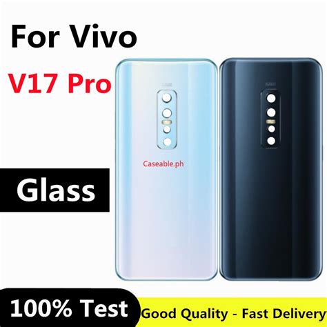 Cas 6 44 For Vivo V17 Pro Back Battery Cover Door Housing Case Rear Glass Case For Vivo V17 Pro