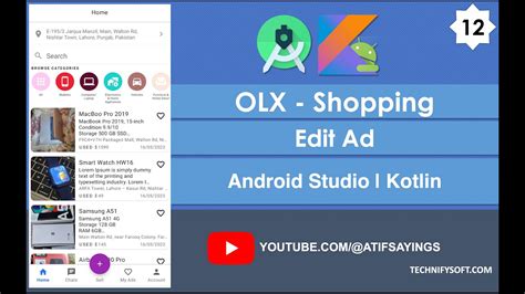 OLX Shopping | 12 Edit Ad | Android Studio | Kotlin - YouTube