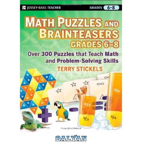 خرید و قیمت دانلود کتاب Math Puzzles And Brainteasers Grades 6 8 Over
