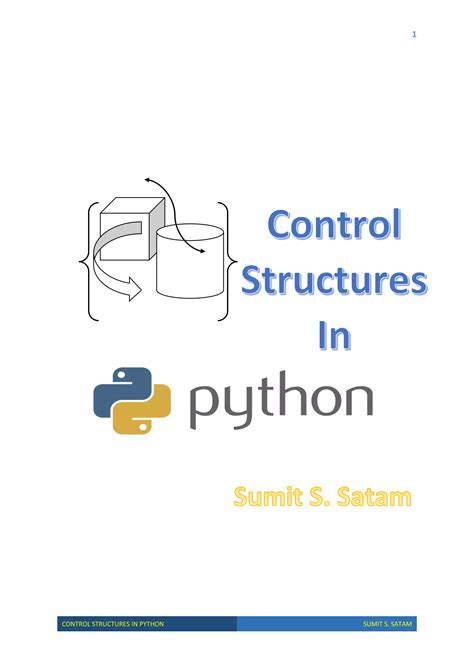 Control Structures In Python PDF Programming Languages Computing