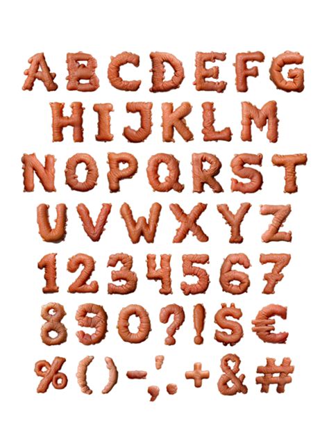 Ugly Skin Font Funny Alphabet Ugly Skin Font Funny Alphabet