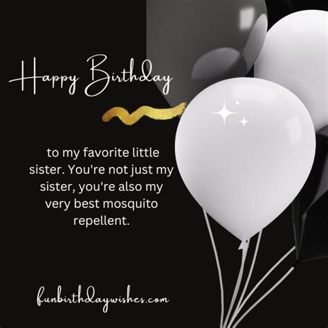 Happy Birthday Little Sister Funny