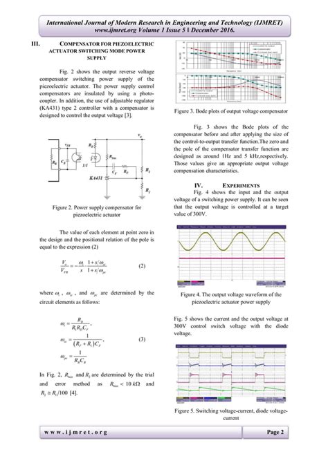 Switching Mode Amplifier For High Voltage Piezo Actuator Pdf