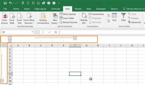 Hide Group Outline Symbol In Excel [manual Option Vba] Lets
