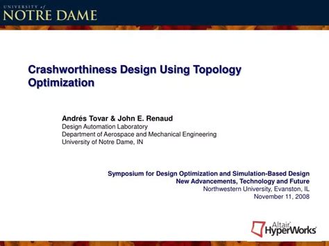 Ppt Crashworthiness Design Using Topology Optimization Powerpoint Presentation Id 5448927