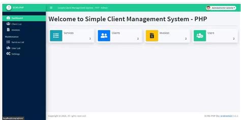 client management system using php mysql with source code free source