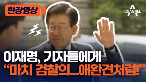 [현장영상] 이재명 기자들에게 마치 검찰의 애완견처럼 채널a Youtube