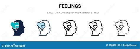 Feelings Icon In Filled Thin Line Outline And Stroke Style Vector