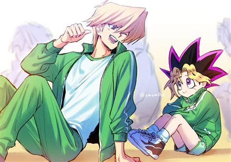 Muto Yugi And Jonouchi Katsuya Yu Gi Oh And More Drawn By Smzm O Danbooru