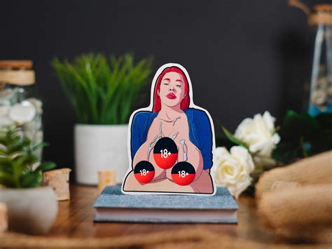 Huge Titties Woman Boob Job Sticker Sexy Kinky Sensual Edgy Explicit Erotic Nude Stickers Tits