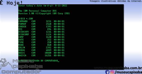 O Sistema Operacional Ibm Pc Dos De 1981 Mcc Museu Capixaba Do
