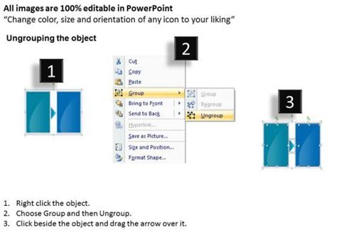 Illustration Of Two Stages Arrow Process Schematic PowerPoint Templates