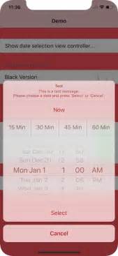 GitHub CooperRS RMDateSelectionViewController This Is An IOS Control For Selecting A Date