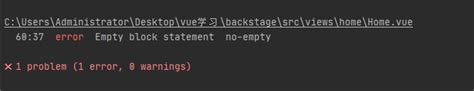 2021 10 11 vue报错：empty block statement no empty csdn博客