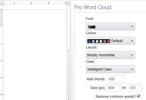 Convenient Simple And Fun Interface For Creating Word Clouds