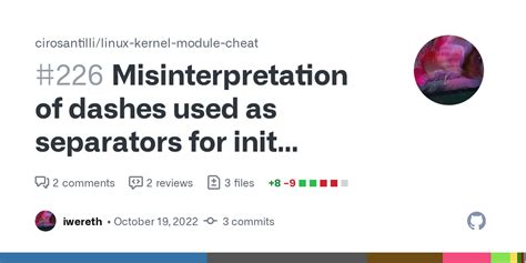 Misinterpretation Of Dashes Used As Separators For Init Arguments By