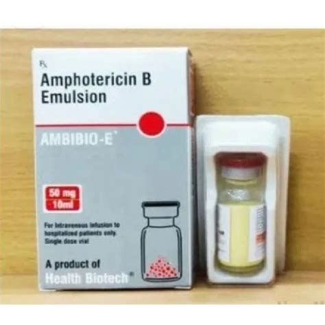 Amphotericin B Emulsion 50 Mg 10ml At ₹ 1550box In Hyderabad Id 2853301895791