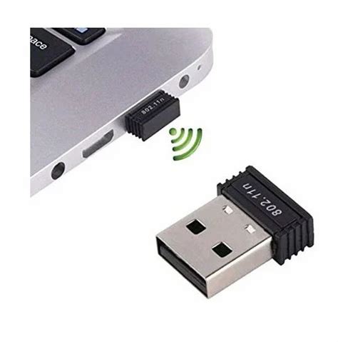 Black Mini Usb 20 80211n 300 Mbps Wifi Network Adapter Dongle At