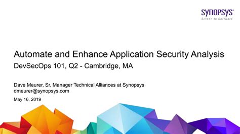 Automate And Enhance Application Security Analysis Ppt