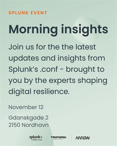 Trifork Security On Linkedin Splunk Cisco Arrowelectronics Splunkexperience2024