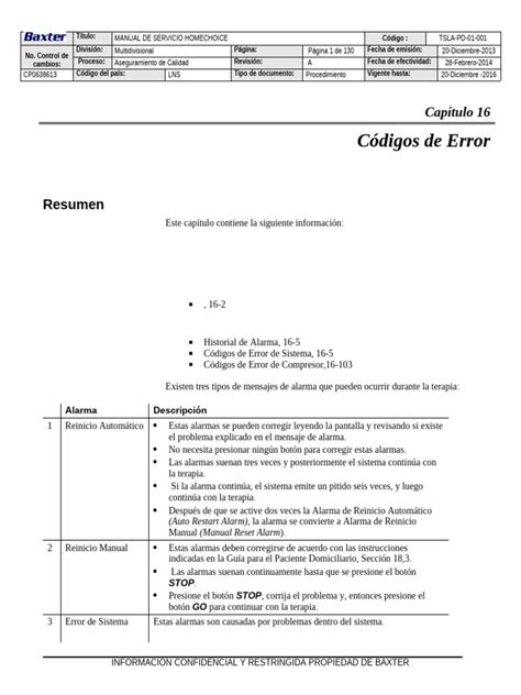 Cã Digos De Errores De Hch Pdf Software Electromagnetismo