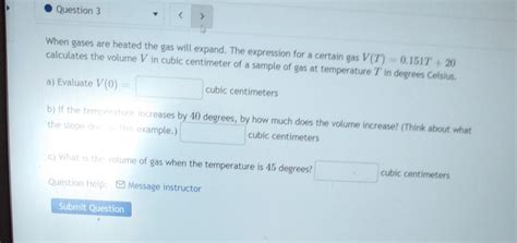 solved when gases are heated the gas will expand the