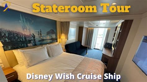 Room Tour On The Disney Wish Cruise Ship Youtube
