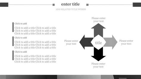 흑백 사진의 흑백 화살표 프로세스 다이어그램 Ppt 무료 다운로드 Pikbest