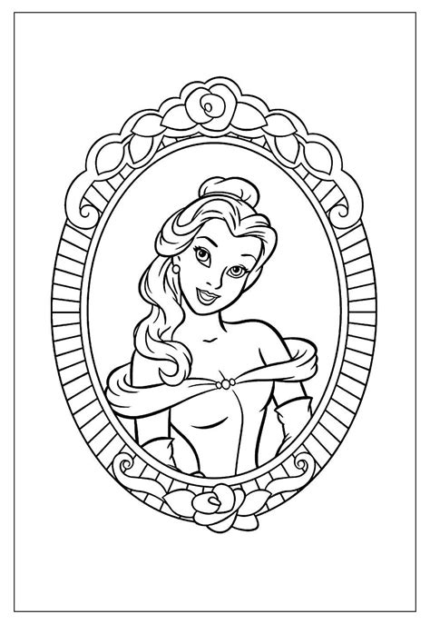Desenhos Da Bela E A Fera Modelos Para Colorir