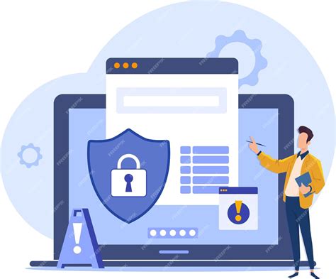 Premium Vector Database Security Phishing Hacker Attack Concept