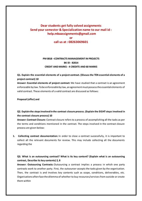 Project Managment Pm Solved Assignments Summer 2015 Pdf