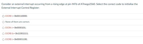 Solved Consider An External Interrupt Occurring From A Chegg Com